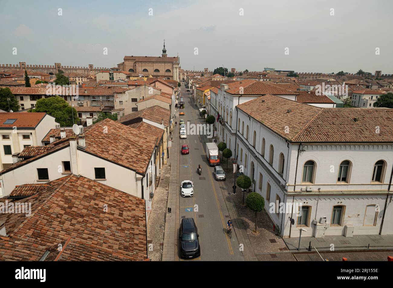 Historical walls of the medieval city of Cittadella Padova Italy Stock ...