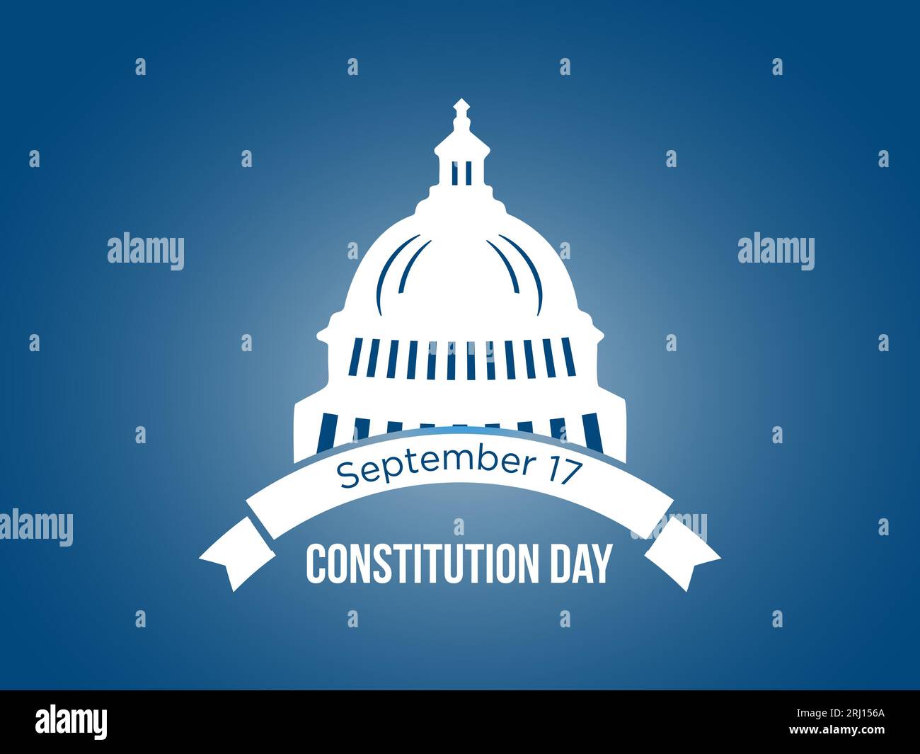 Constitution Day and Citizenship Day vector banner template. Patriotism ...