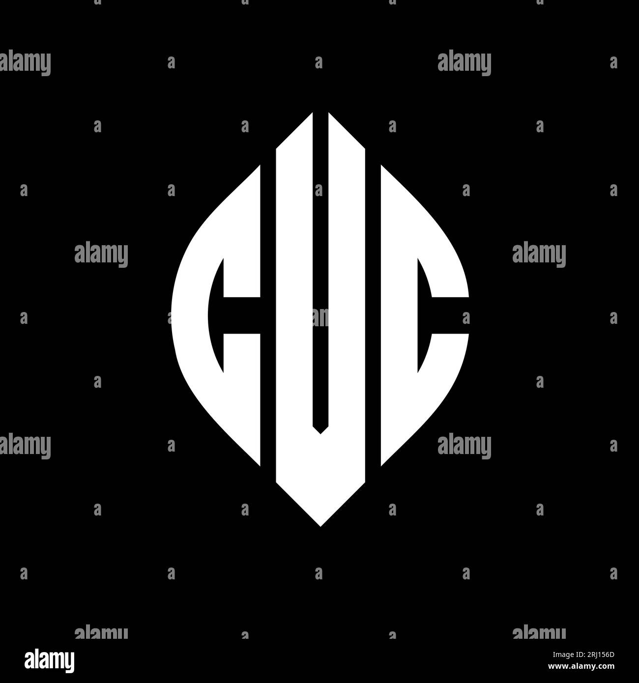 CVC circle letter logo design with circle and ellipse shape. CVC ...