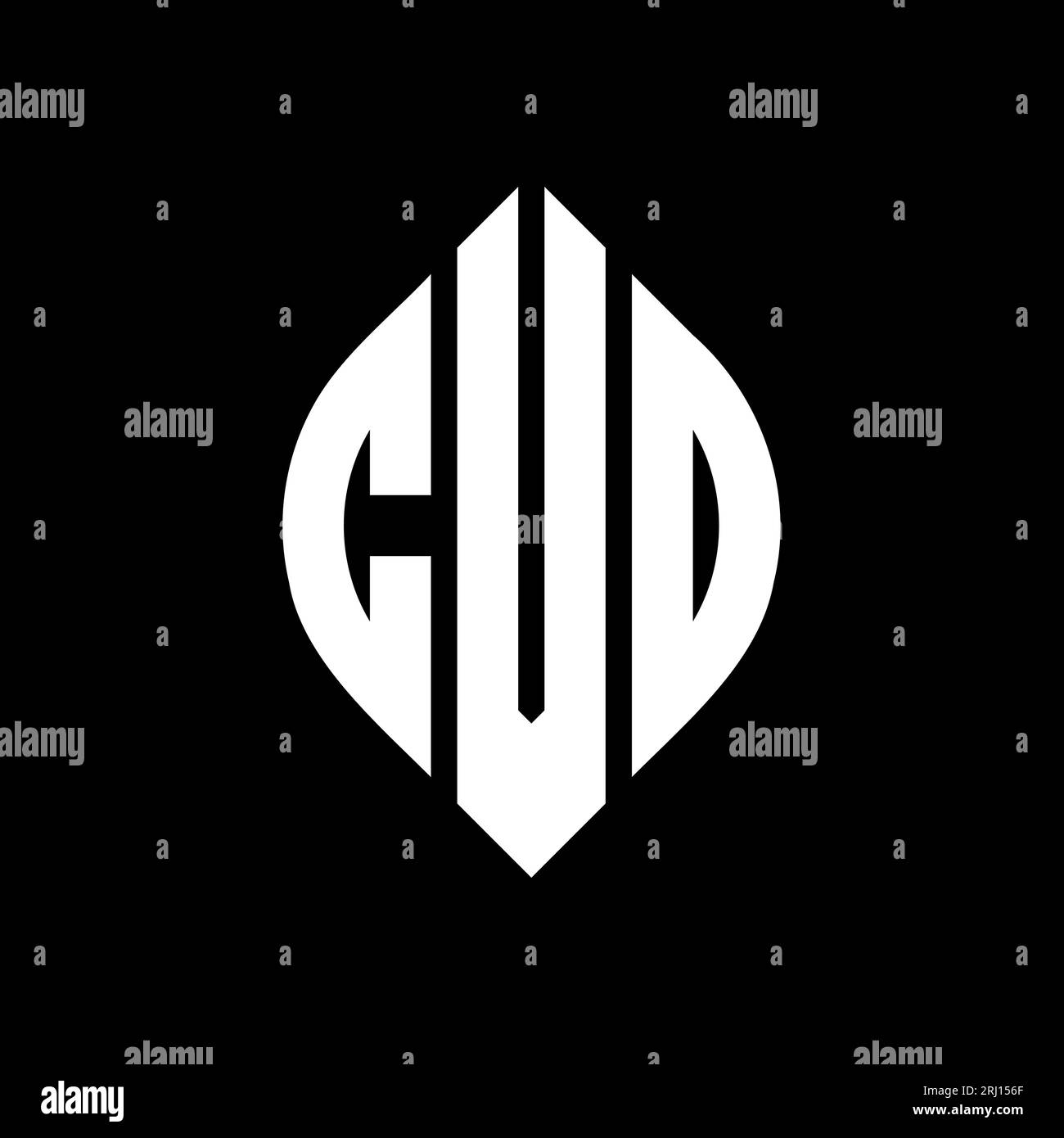 CVD circle letter logo design with circle and ellipse shape. CVD ...