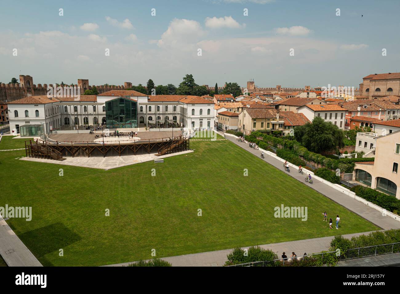 Historical walls of the medieval city of Cittadella Padova Italy Stock ...