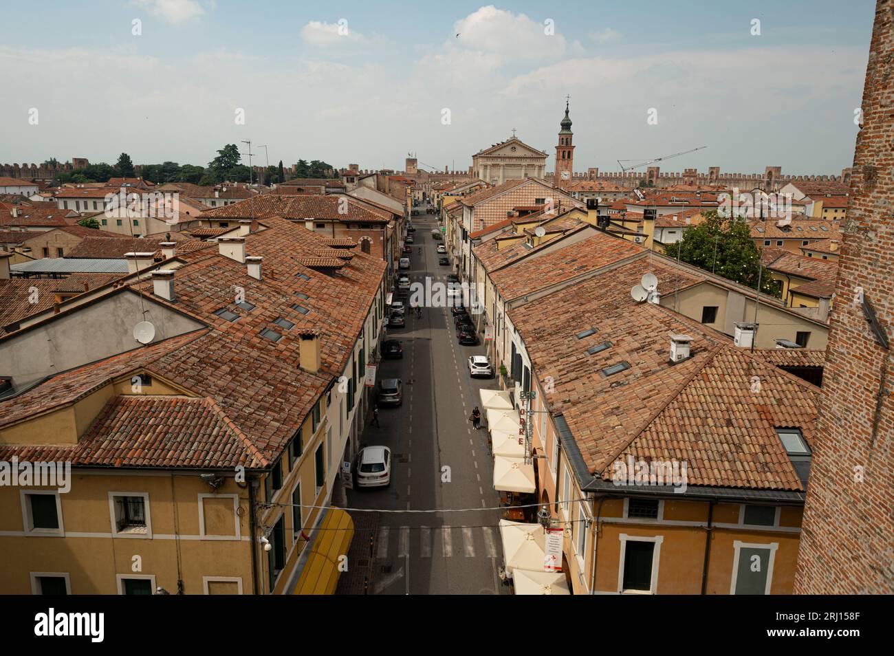 Historical walls of the medieval city of Cittadella Padova Italy Stock ...