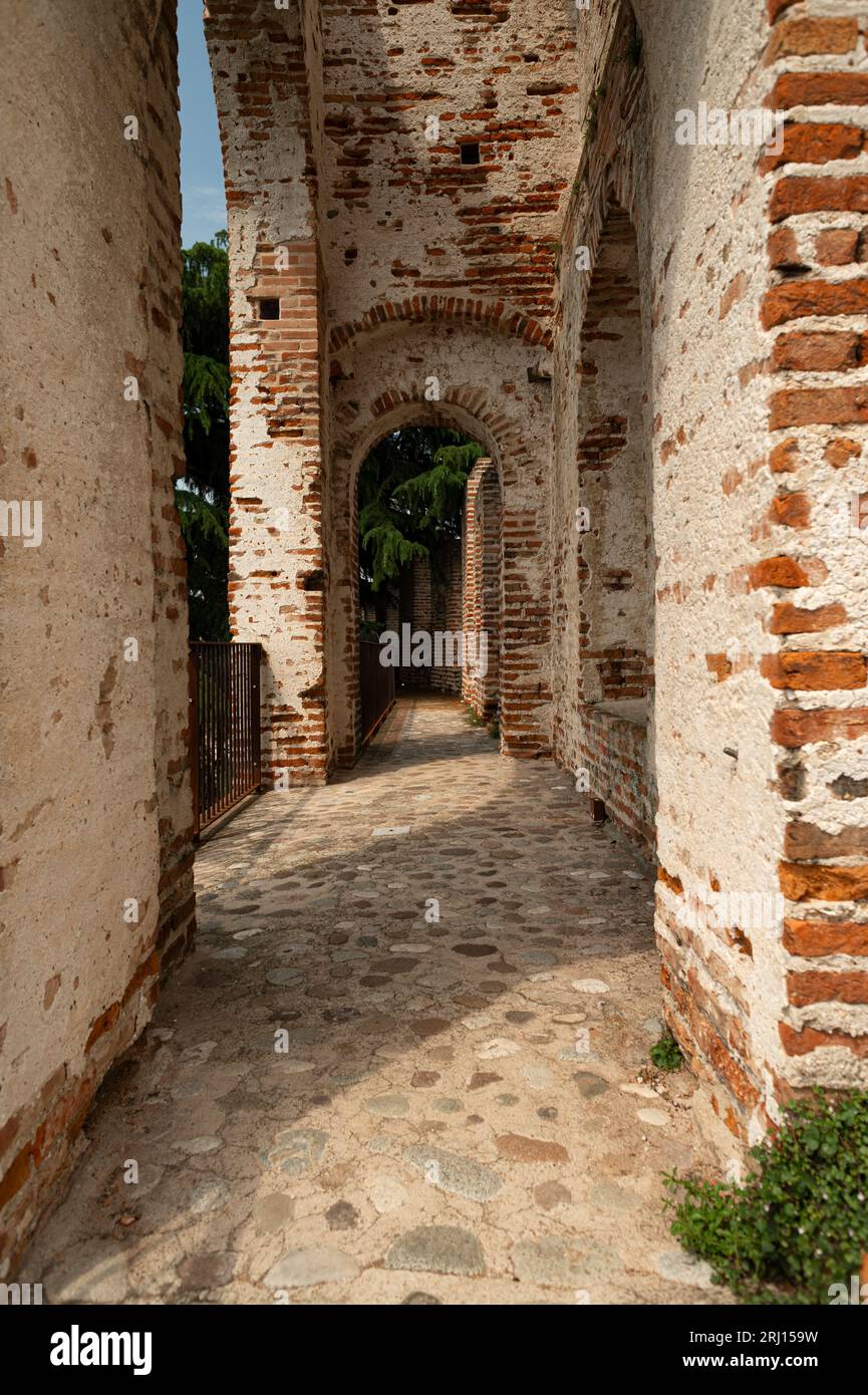 Historical walls of the medieval city of Cittadella Padova Italy Stock ...