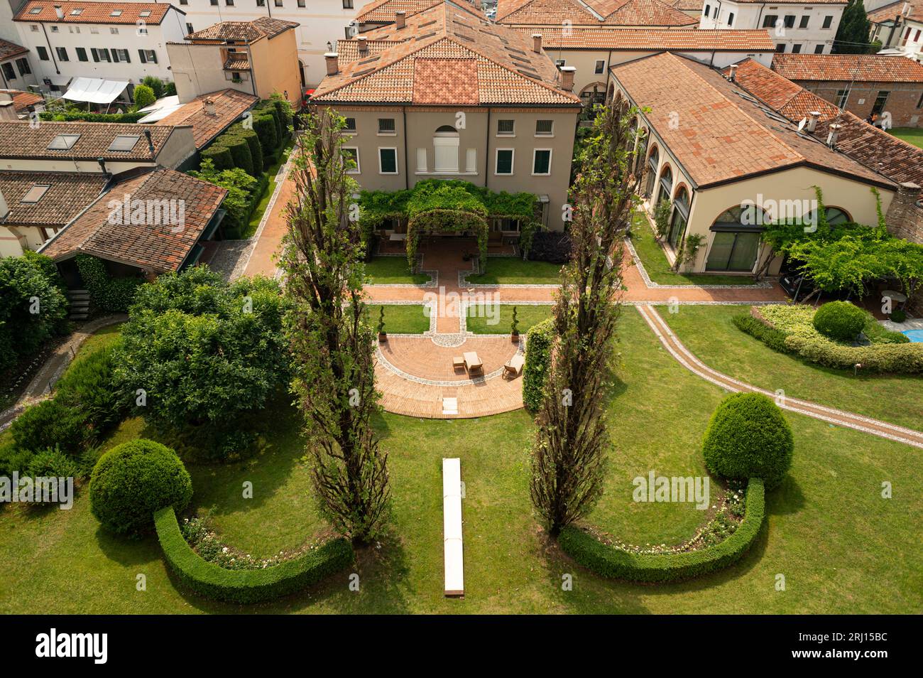 Historical walls of the medieval city of Cittadella Padova Italy Stock ...