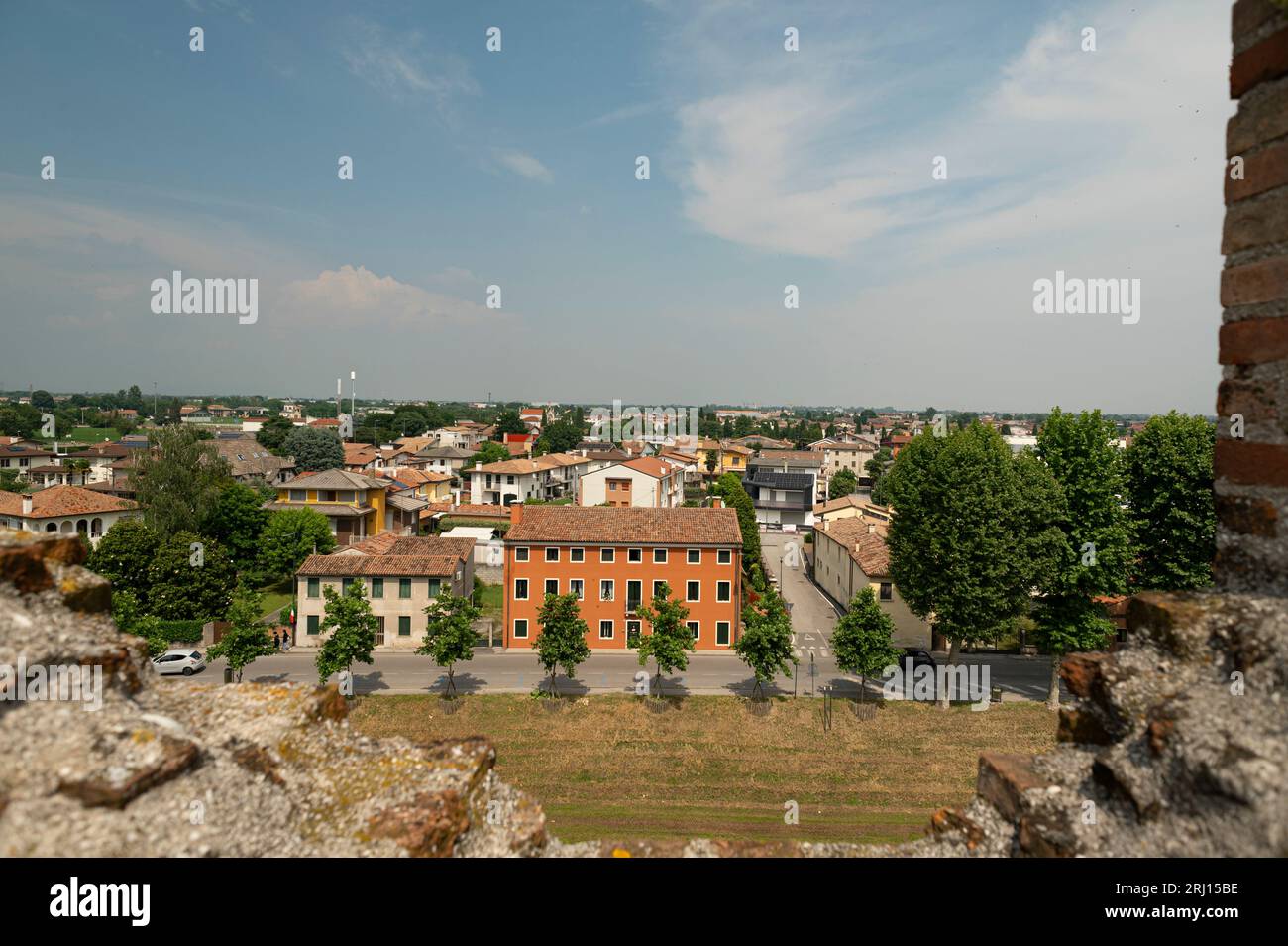Historical walls of the medieval city of Cittadella Padova Italy Stock ...