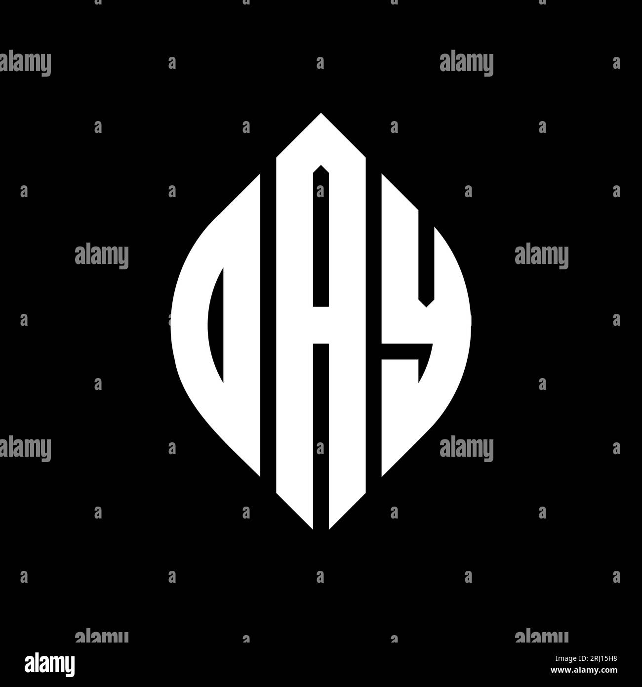 DAY circle letter logo design with circle and ellipse shape. DAY ...