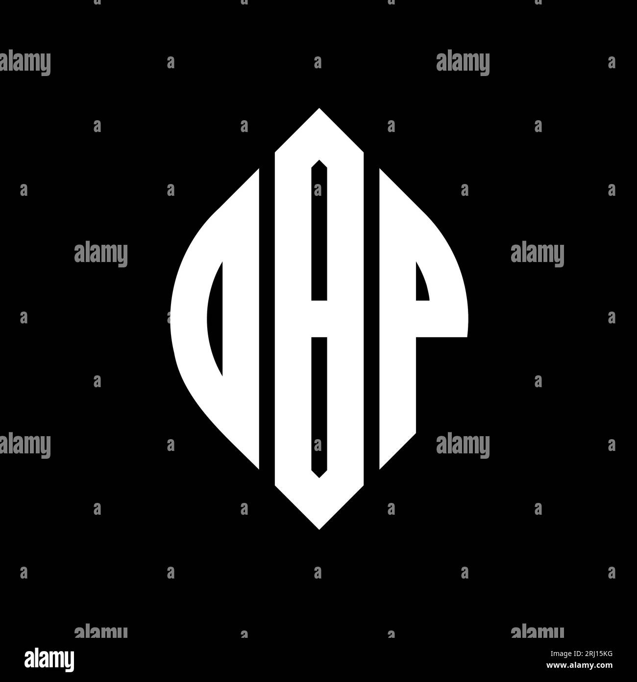 DBP circle letter logo design with circle and ellipse shape. DBP ...