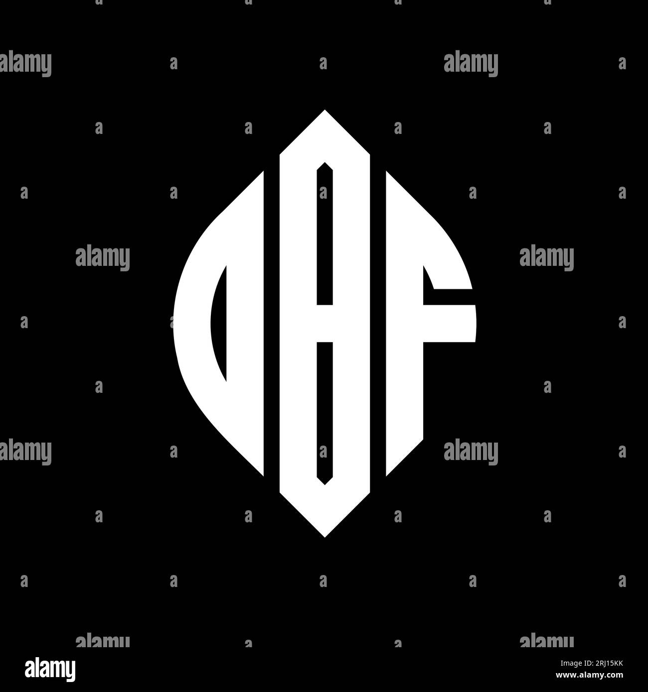 Dbf Circle Letter Logo Design With Circle And Ellipse Shape Dbf