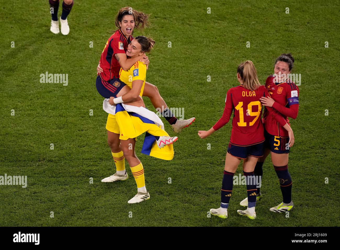 Fromleft to right, Alba Redondo, Misa Rodriguez, Olga Carmona and Ivana ...