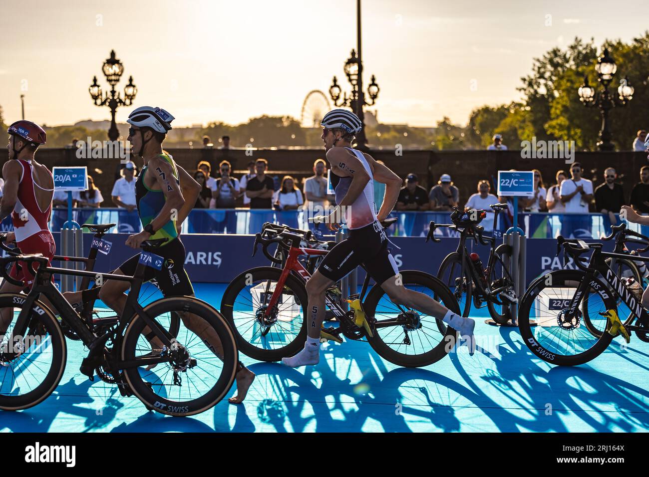 Dorian Coninx (FRA) at the Mixed Relay Triathlon during the 2023 World ...