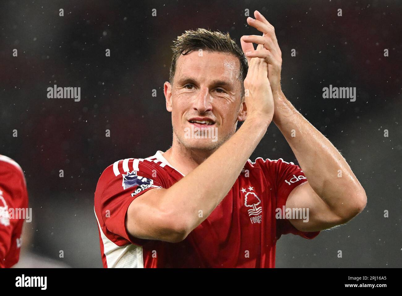 Chris Wood of Nottingham Forest celebrates victory during the Premier ...