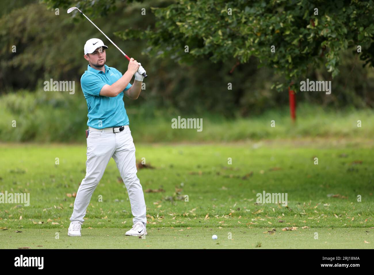 Alex Fitzpatrick playing the 4th hole during day four of the ISPS Handa ...