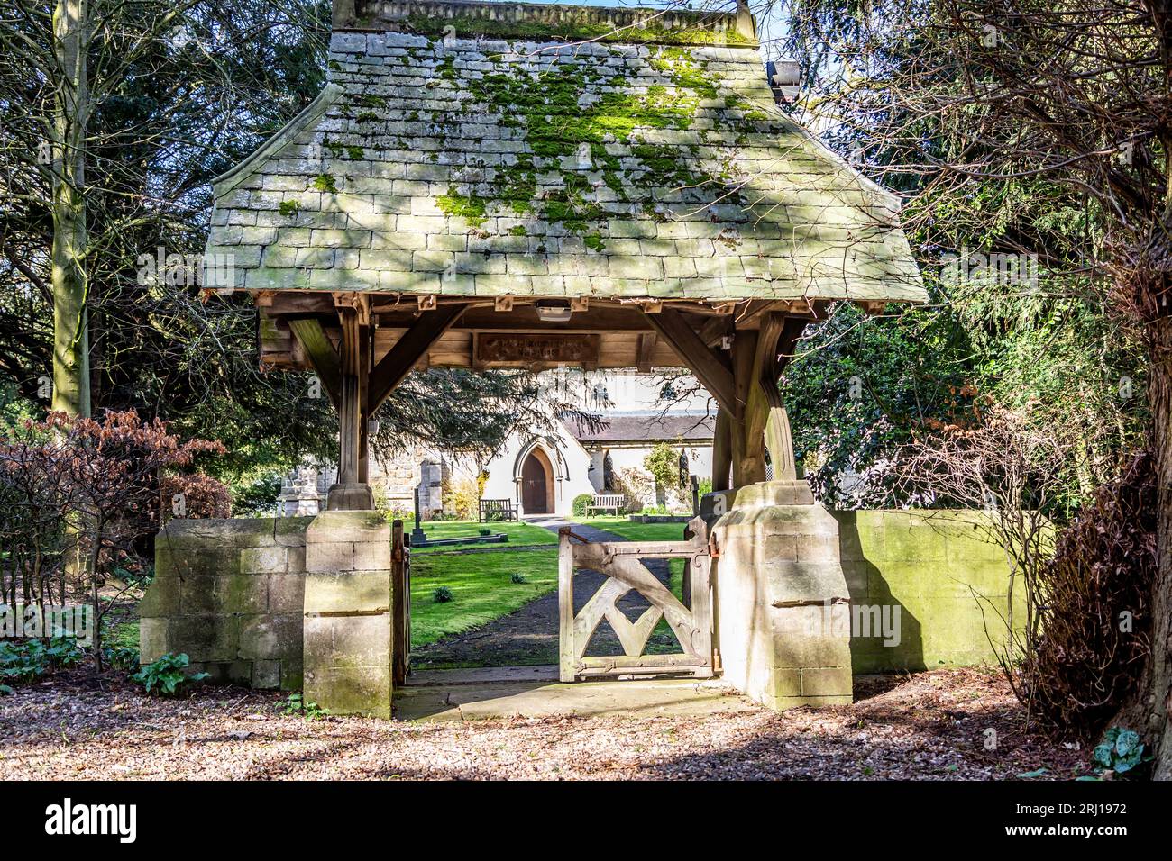 Lych Gate, Church of St John the Baptist, Great Carlton, Lincolnshire ...