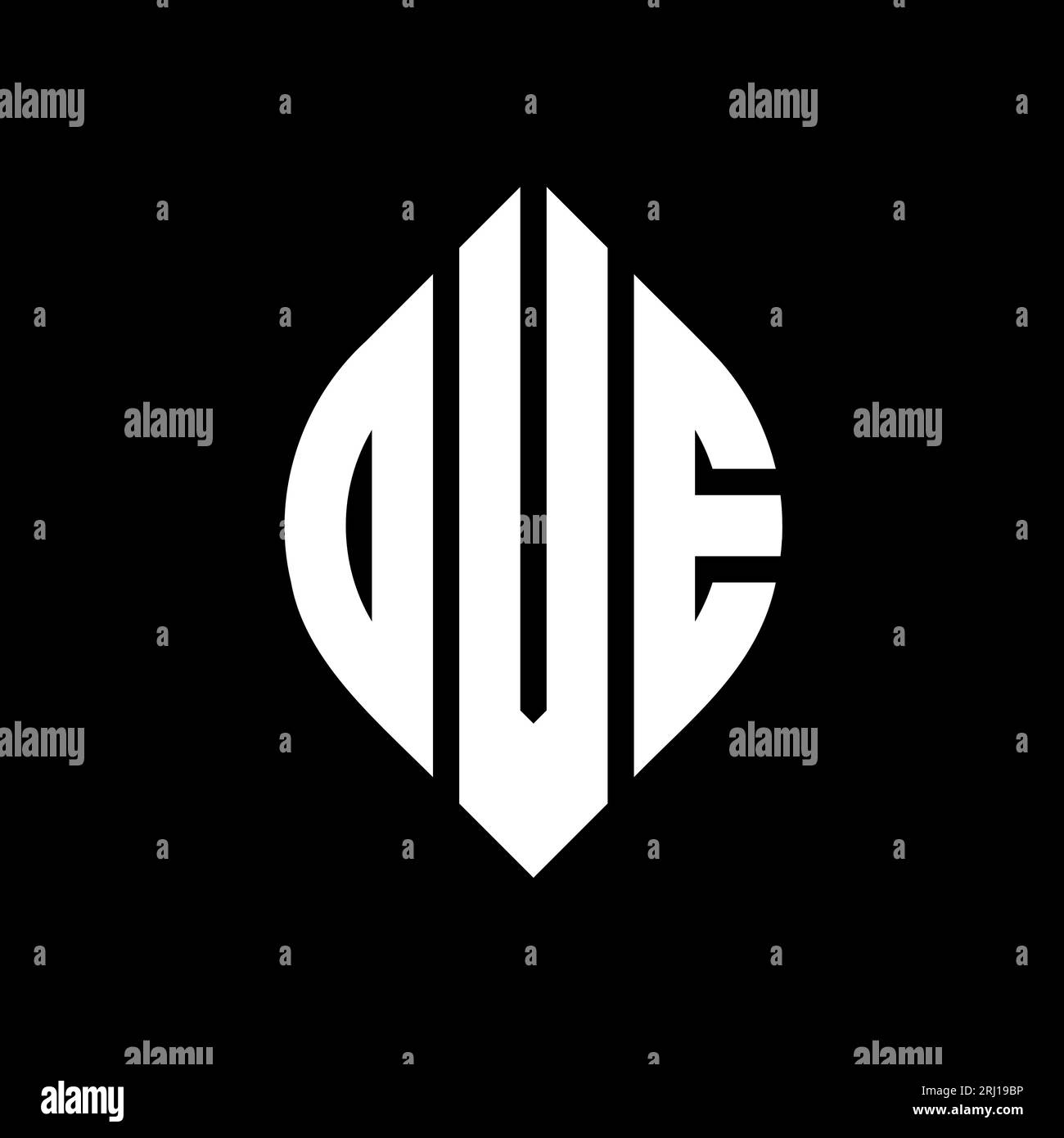 DVE circle letter logo design with circle and ellipse shape. DVE ...