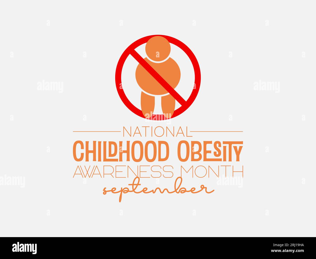 National Childhood Obesity Awareness Month vector banner template ... National Childhood Obesity Awareness Month vector banner template ...