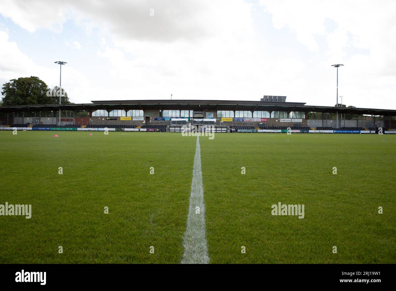 General inside view of Princes Park Stadium, Dartford FC taken from the ...