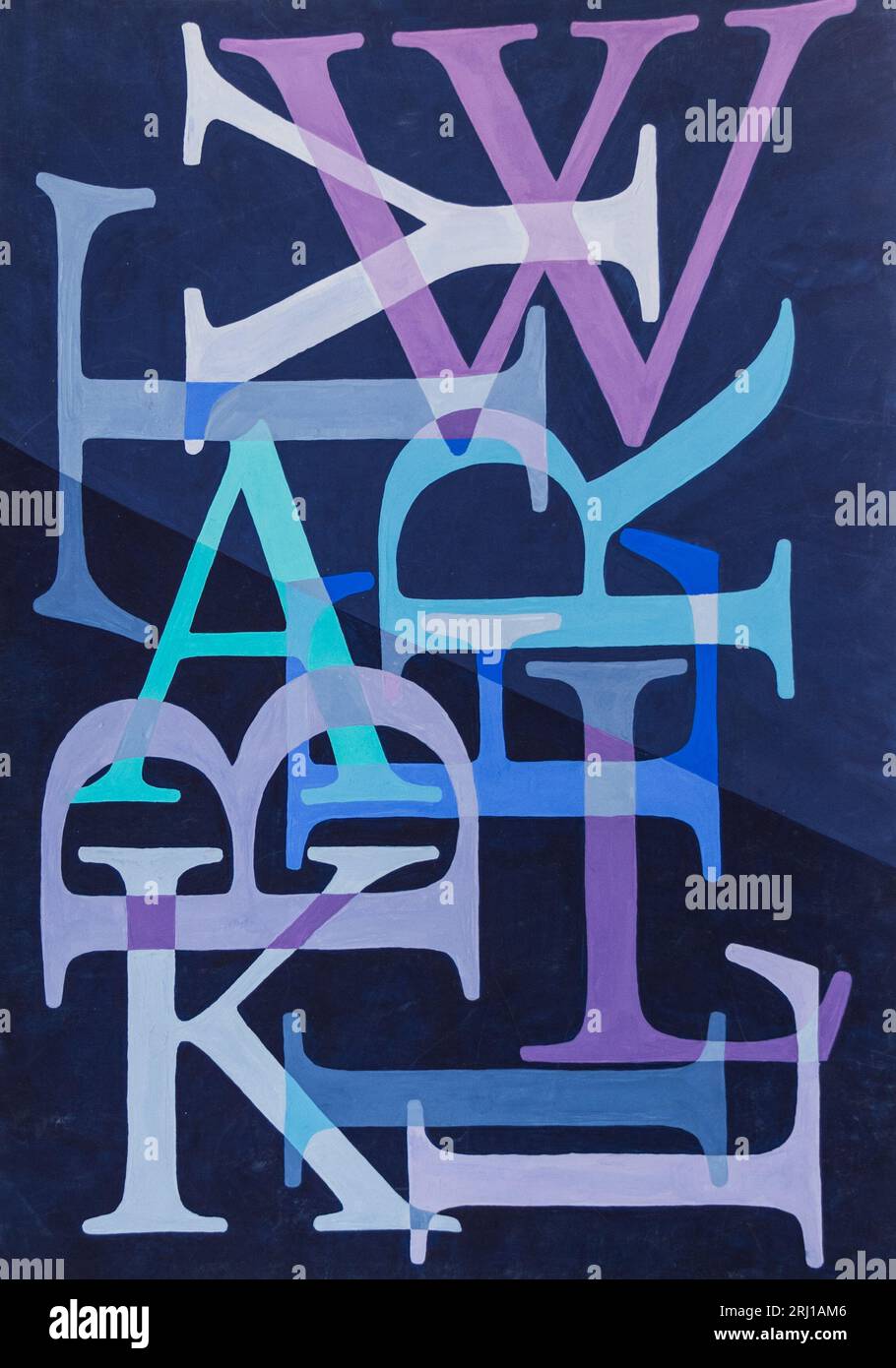 Composition in blue hi-res stock photography and images - Alamy