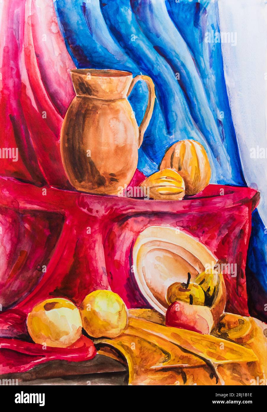 4 variations of different art methods on one composition 1/4 Stock ...