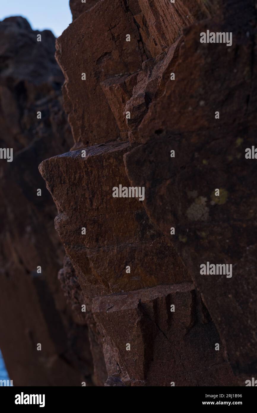 red rocks in Saint Raphael French Riviera coast line, travel content ...