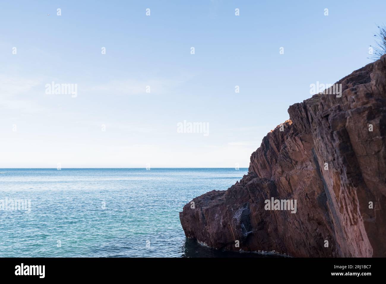 red rocks in Saint Raphael French Riviera coast line, travel content ...