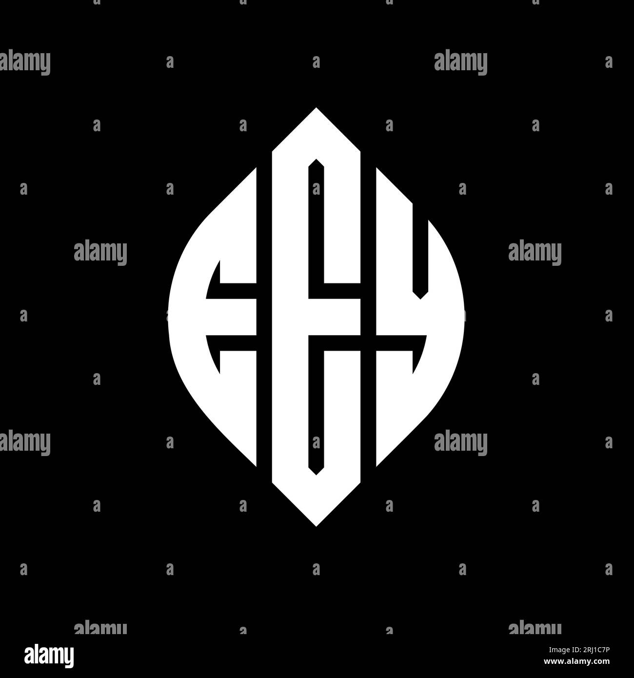 EEY circle letter logo design with circle and ellipse shape. EEY ...