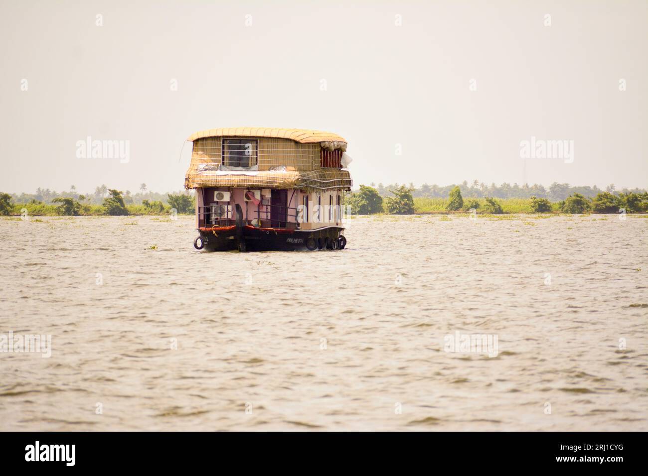 Alleppey House boats floating in kerala lake Stock Photo - Alamy