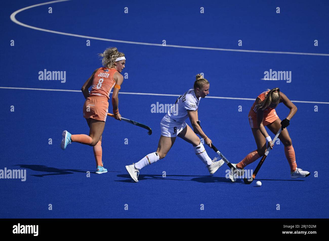 Netherlands' Yibbi Jansen, Belgium's Charlotte Englebert and ...