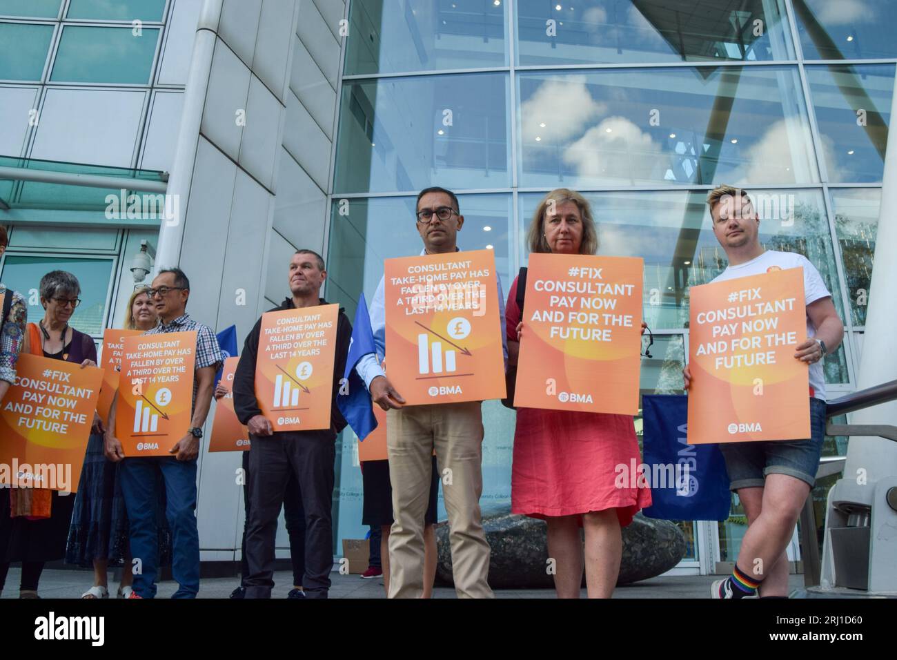 London, UK. 20th July 2023. British Medical Association (BMA) picket ...