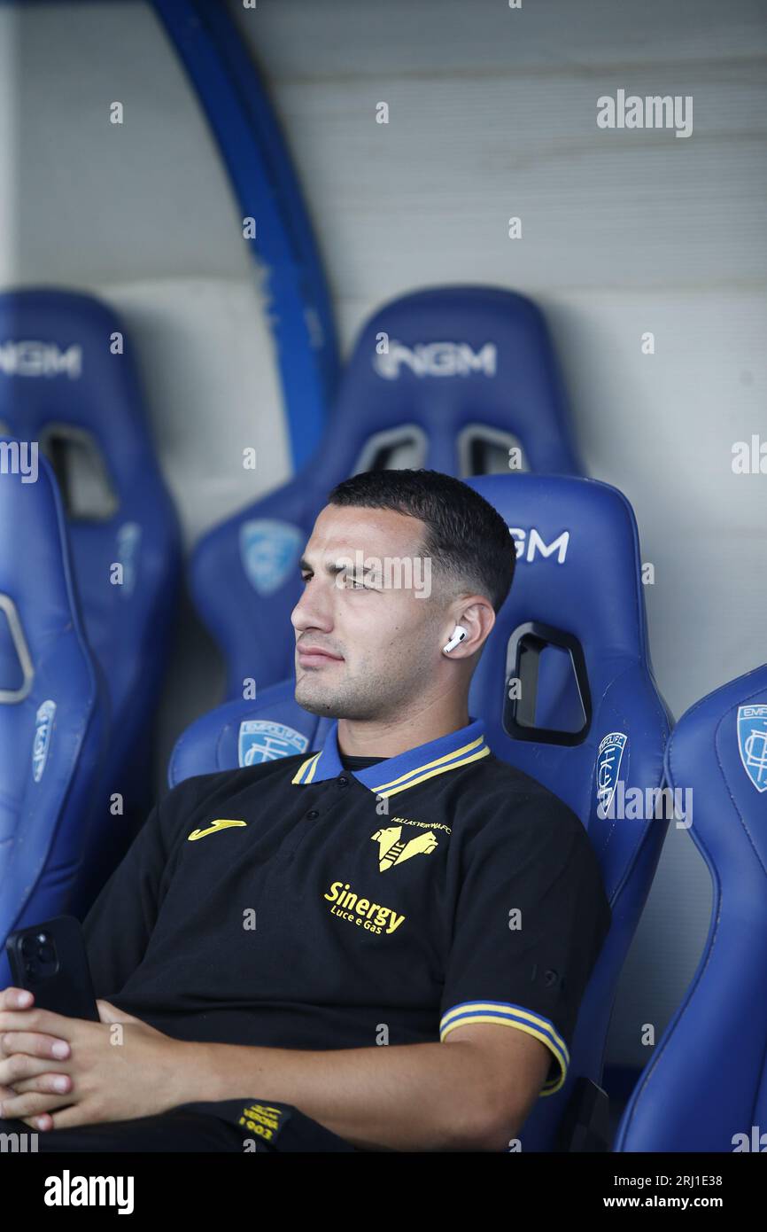 Federico Bonazzoli of Hellas Verona FC before Empoli FC vs Hellas ...