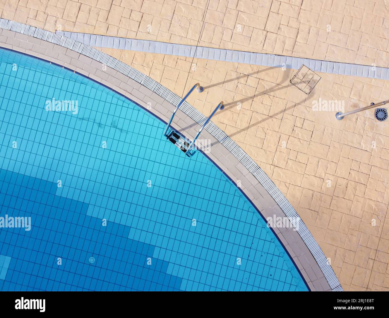 top view of a clear water swimming pool in summertime Stock Photo - Alamy