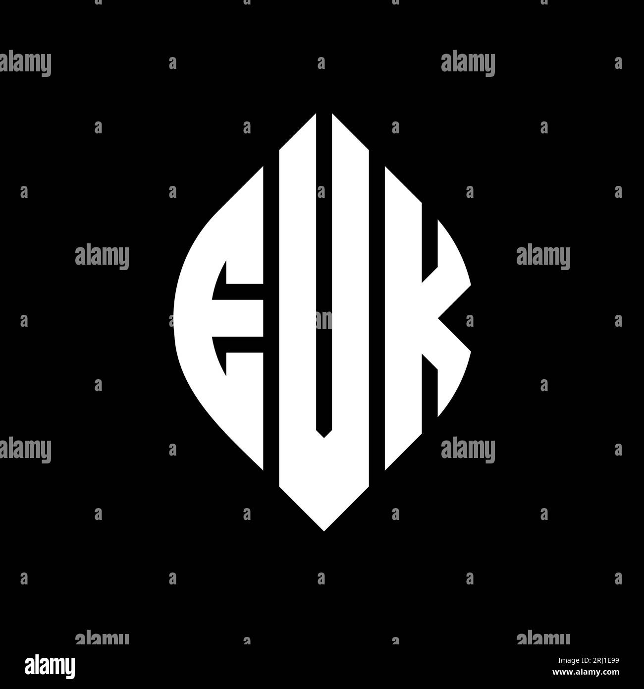 EVK circle letter logo design with circle and ellipse shape. EVK ...