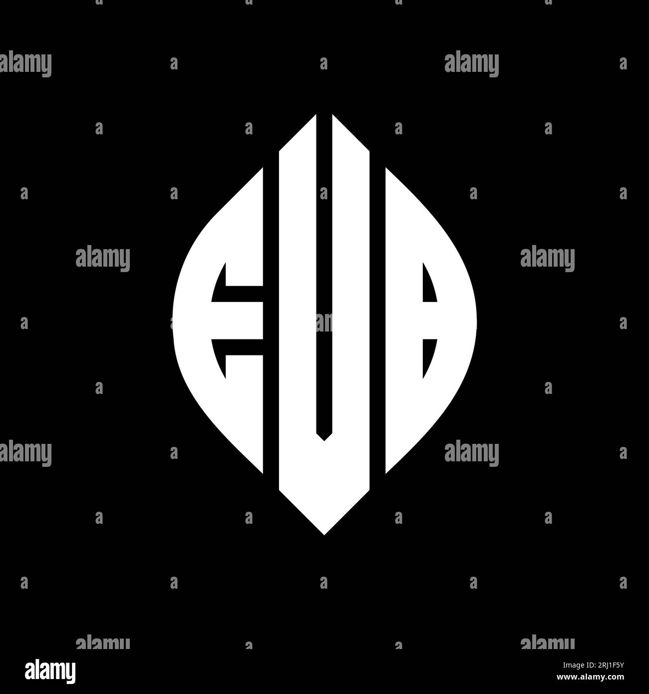EVB circle letter logo design with circle and ellipse shape. EVB ...