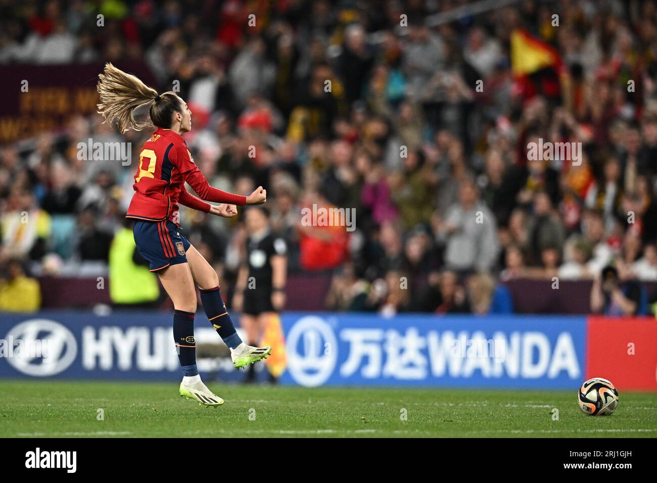 The 2023 Women's World Cup Final match between Spain and England at ...