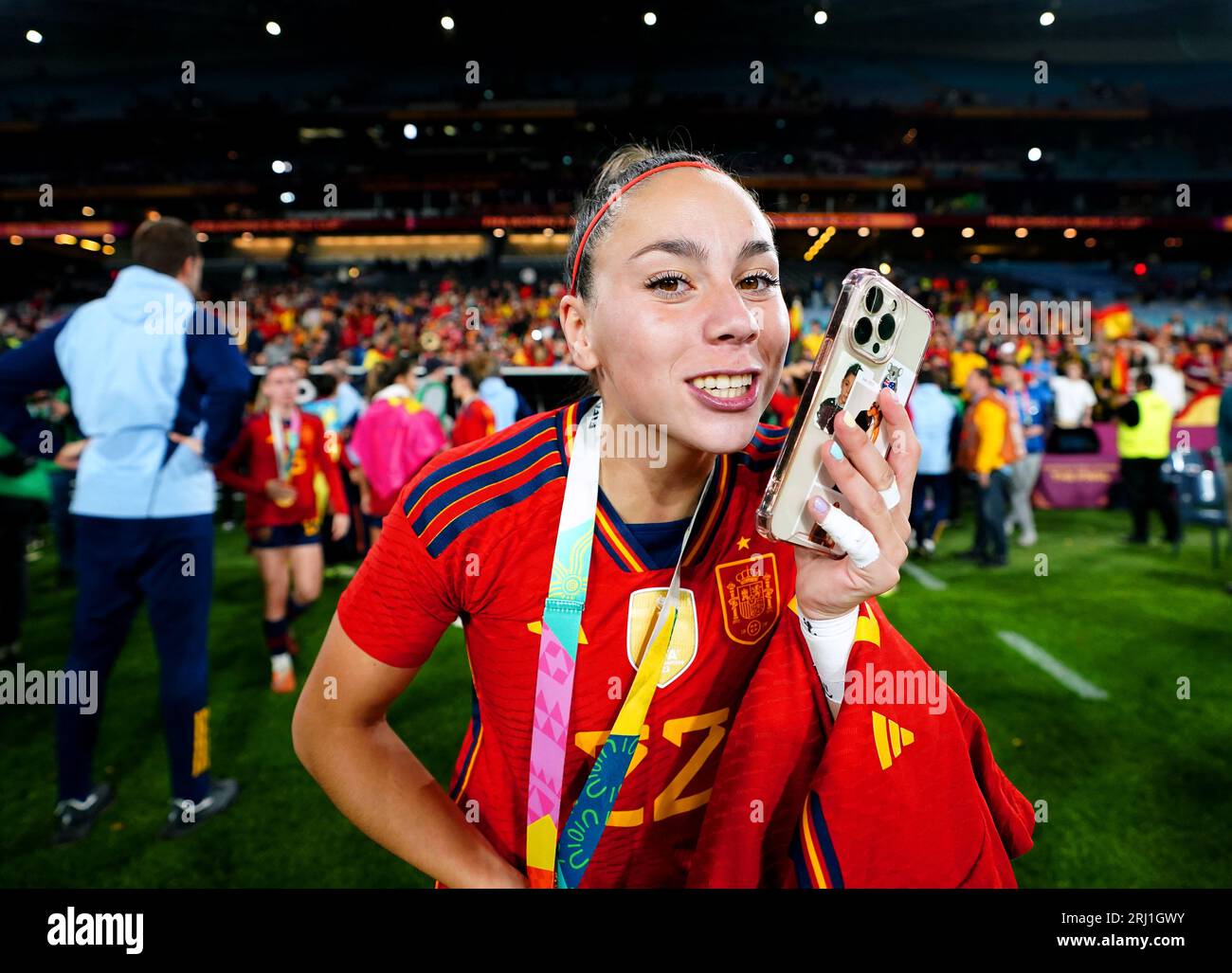 Spain's Athenea del Castillo after winning the FIFA Women's World Cup ...