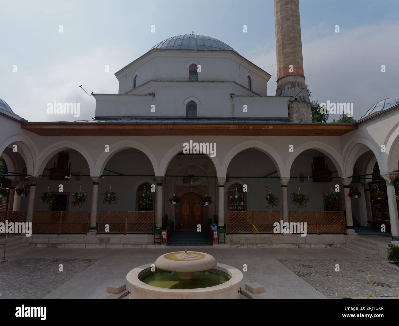 Emperor's Mosque and Courtyard aka Sahn in the city of Sarajevo, Bosnia ...