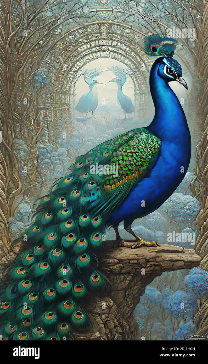 Indian peacock art hi-res stock photography and images - Alamy