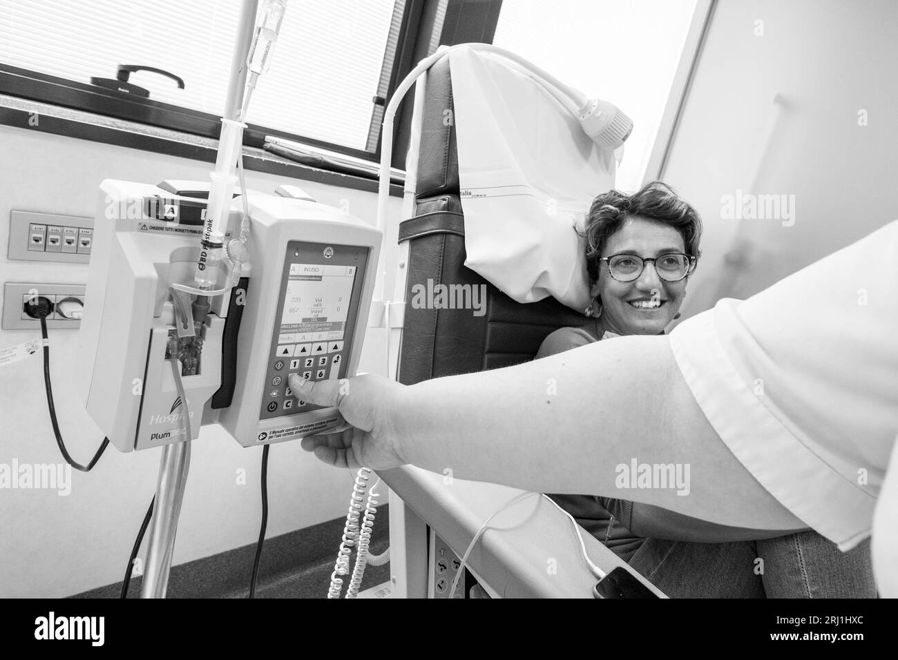 Italy, Milan, European Oncology Institute, Betty finds the strength of ...