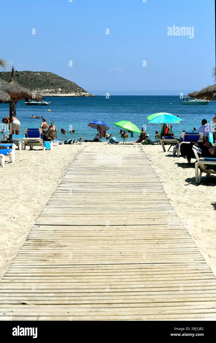 Magaluf beach, Majorca, Spain Stock Photo - Alamy