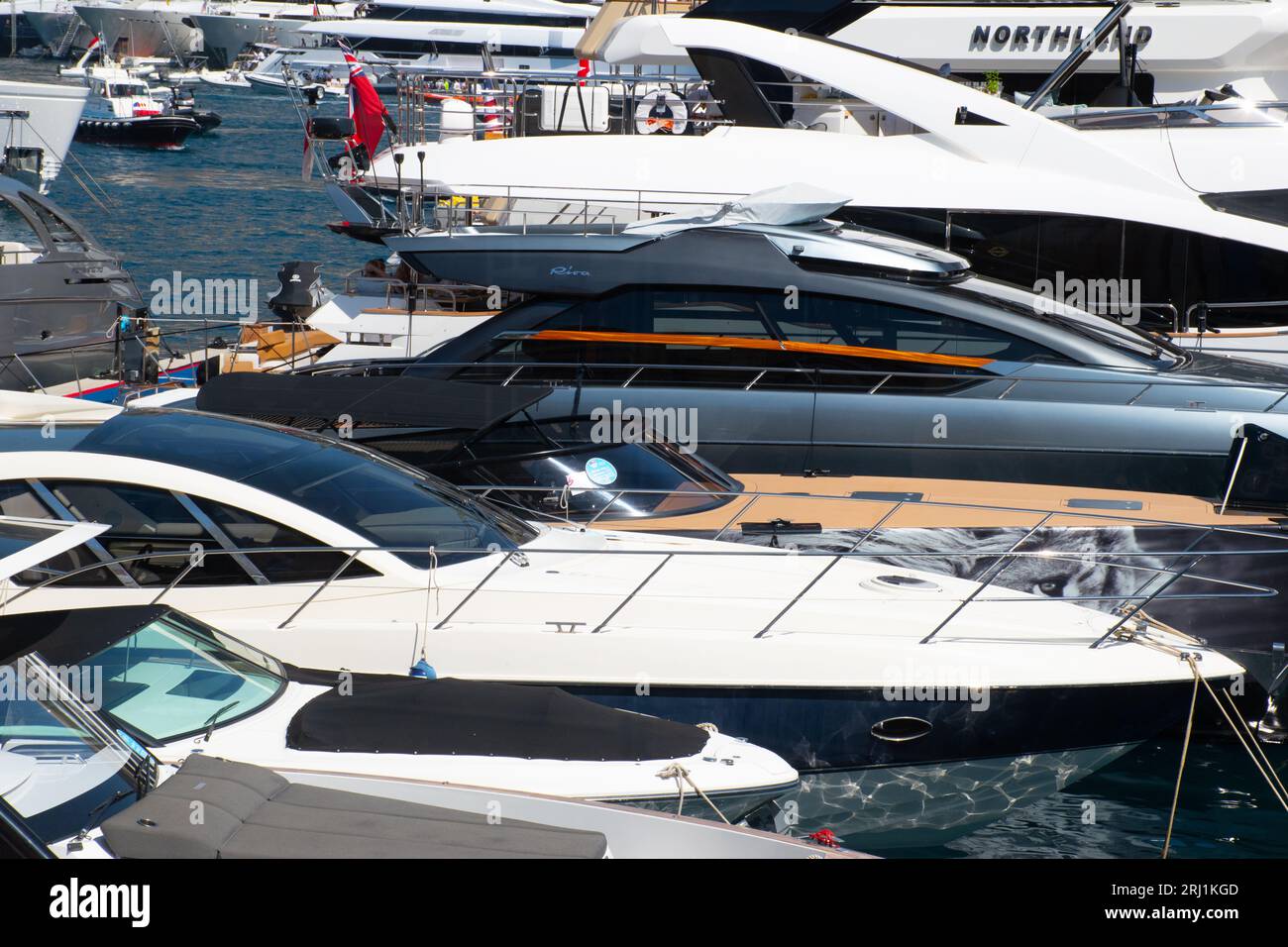 Luxury Monaco harbour during 2023 Monaco Grand prix Stock Photo - Alamy