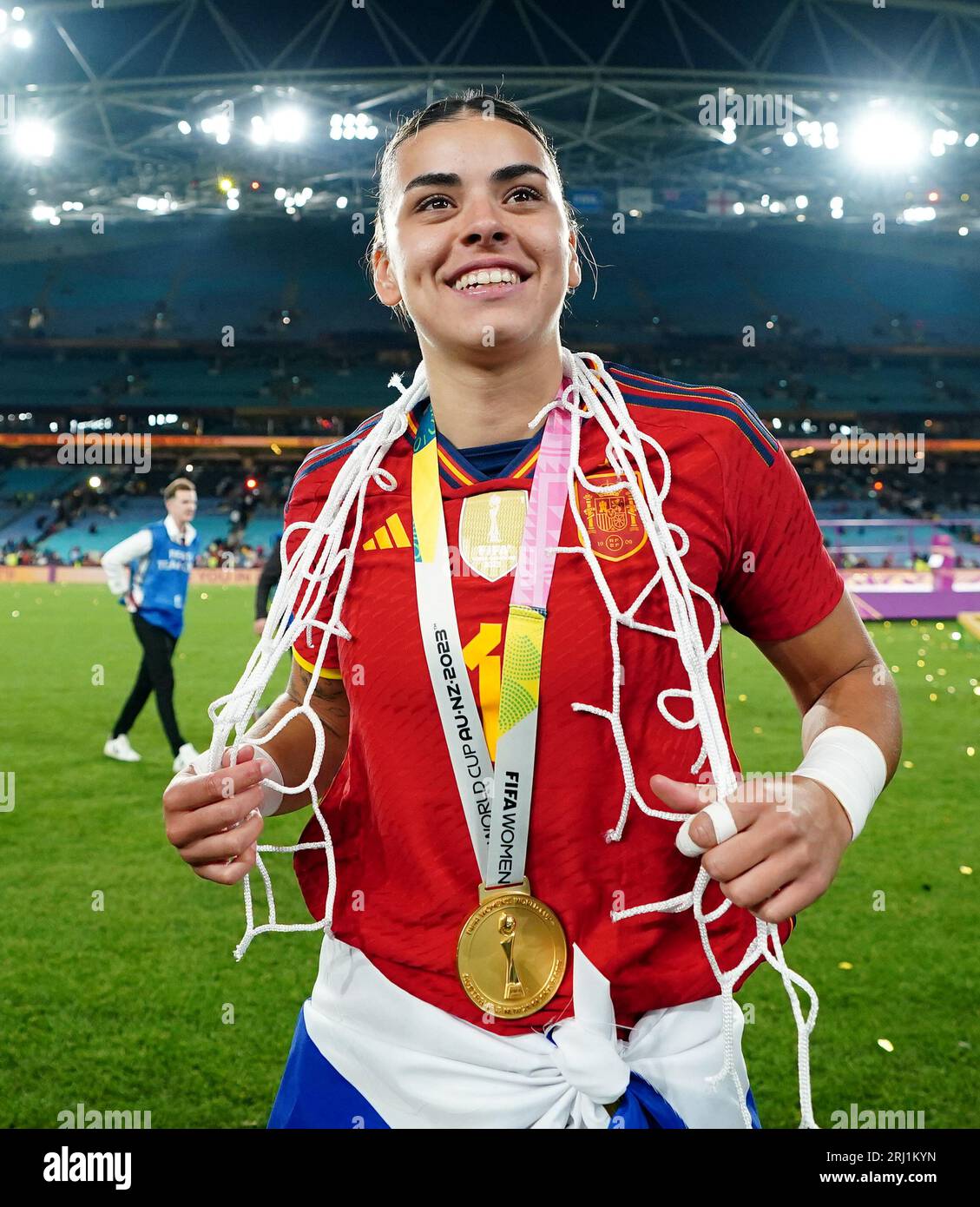 Spain goalkeeper Misa Rodriguez celebrates after the FIFA Women's World ...