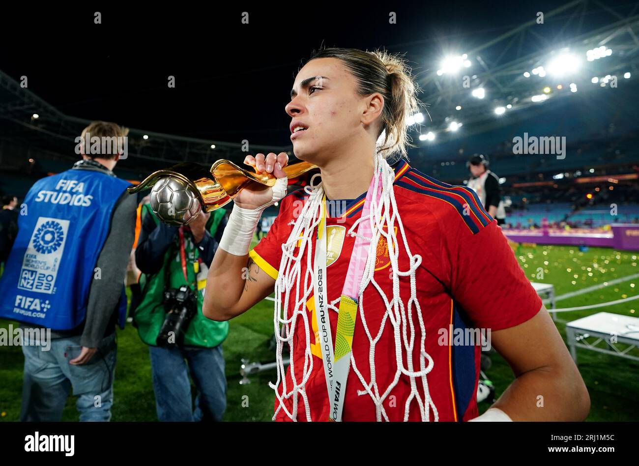 Spain goalkeeper Misa Rodriguez celebrates after the FIFA Women's World ...