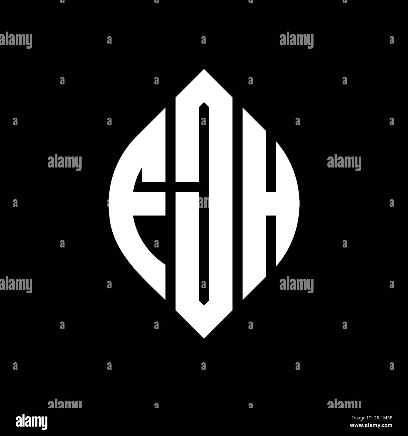 Fjh logo design hi-res stock photography and images - Alamy