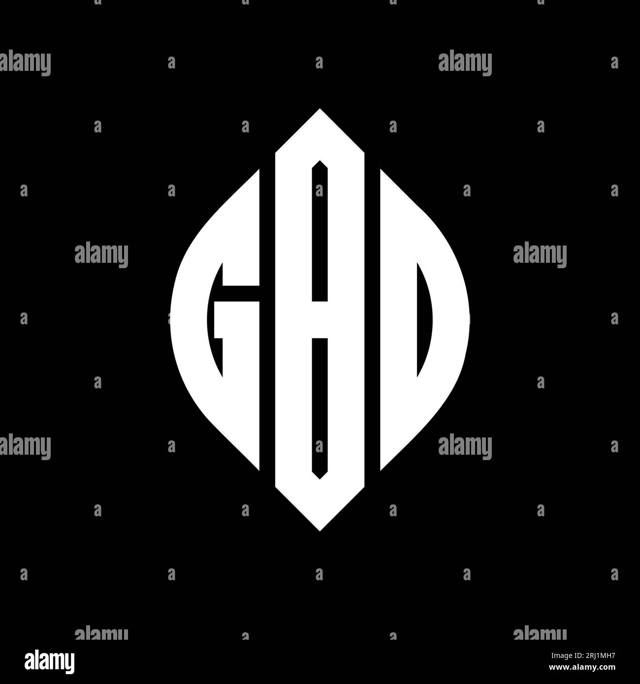 GBD circle letter logo design with circle and ellipse shape. GBD ...