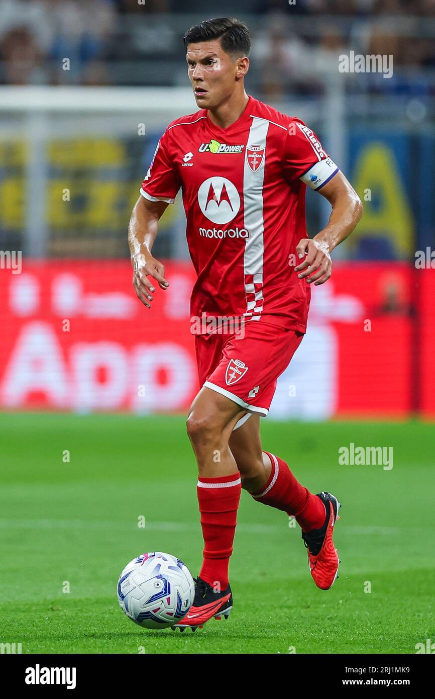 Matteo Pessina of AC Monza seen in action during the 2023–24 Serie A ...