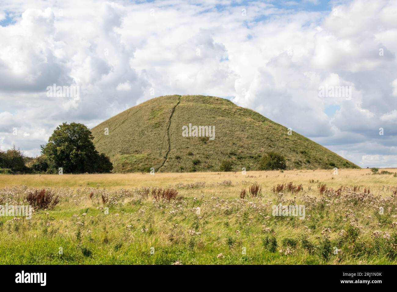 Silbury Hill a Neolithic mound, part of the Avebury Unesco World ...