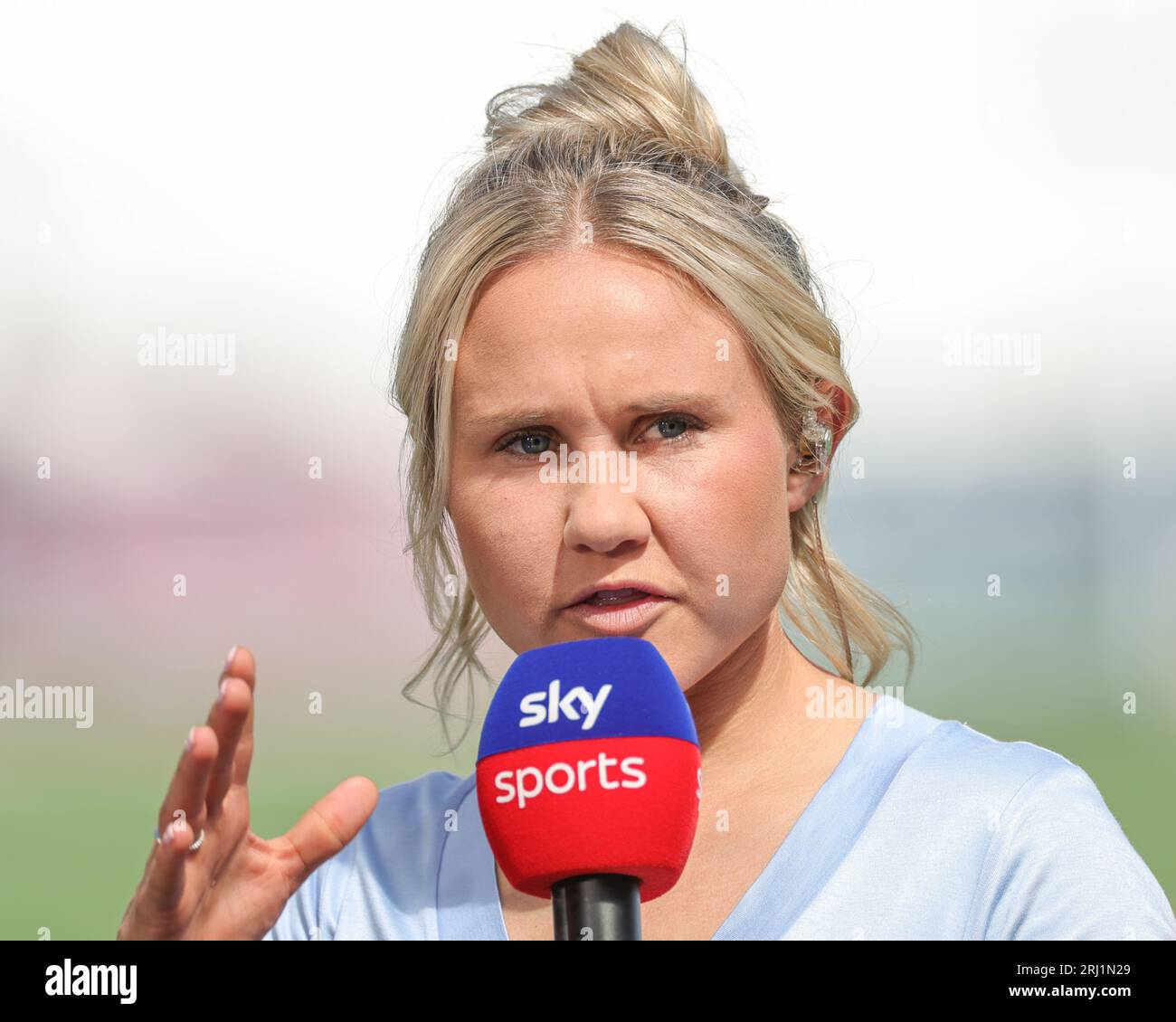 London, UK. 20th Aug, 2023. Izzy Christiansen Sky Sports pundit and ...