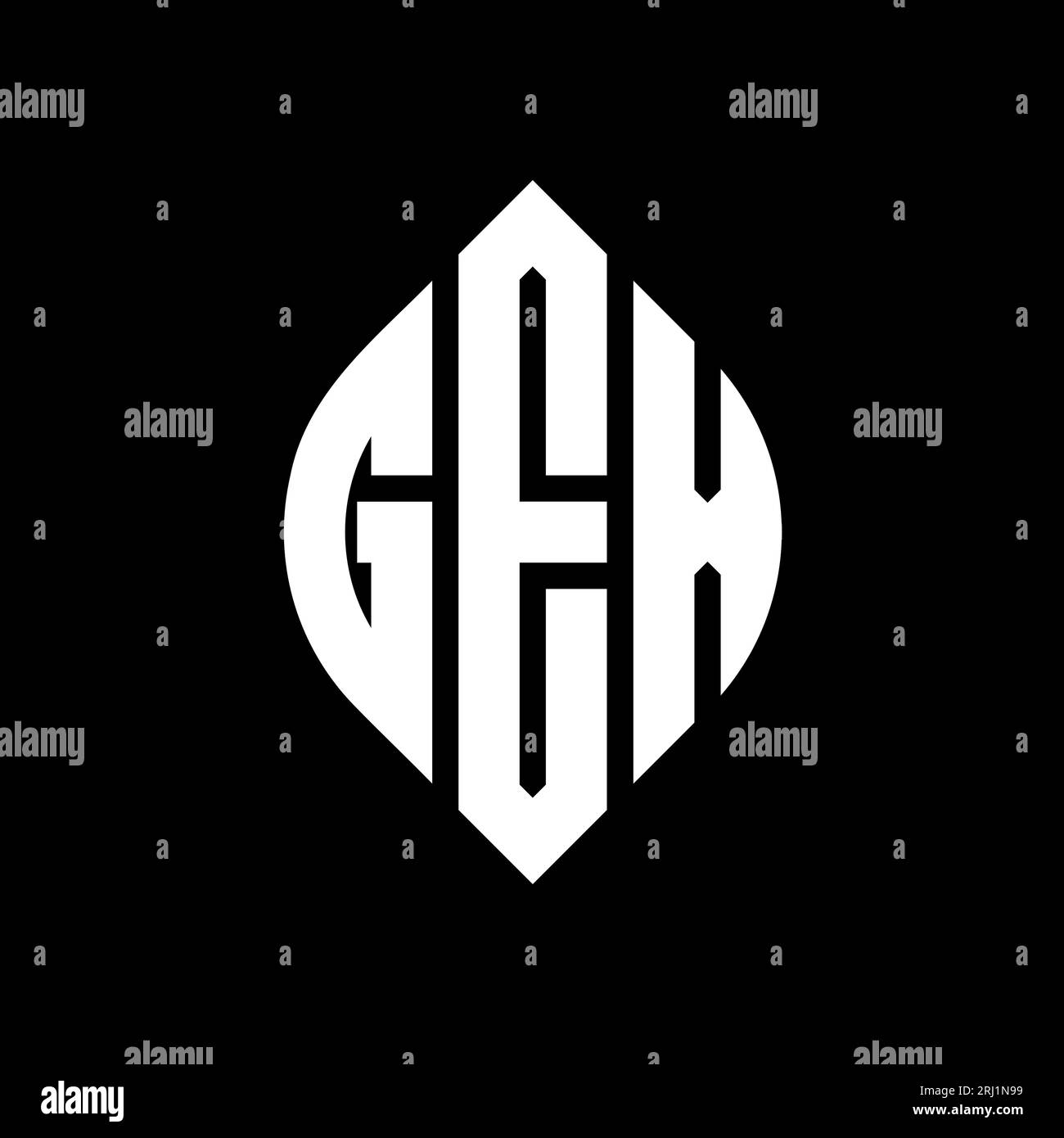 GEX circle letter logo design with circle and ellipse shape. GEX ...