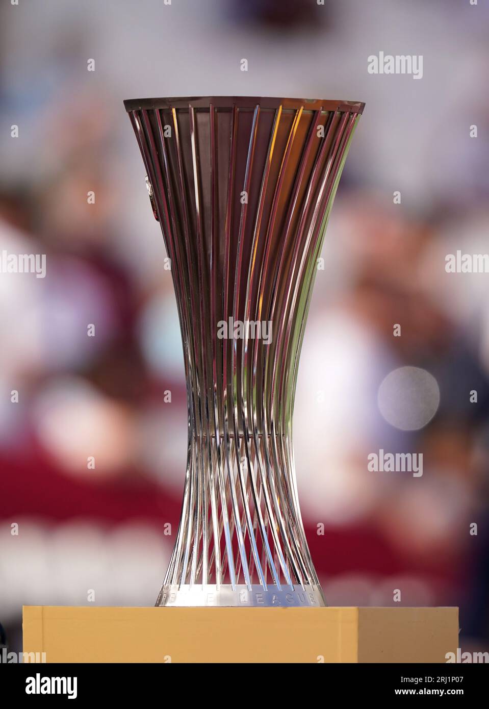 A general view of the Europa Conference League Trophy West Ham United ...