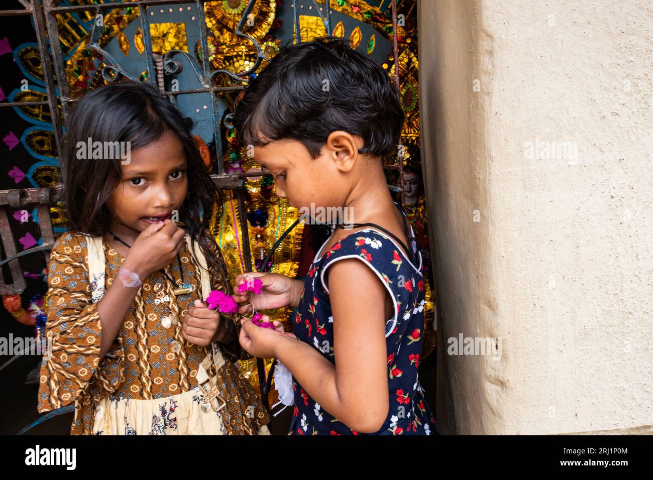 August 18, 2023, Purulia, West Bengal, India: Monosa Puja is an ...