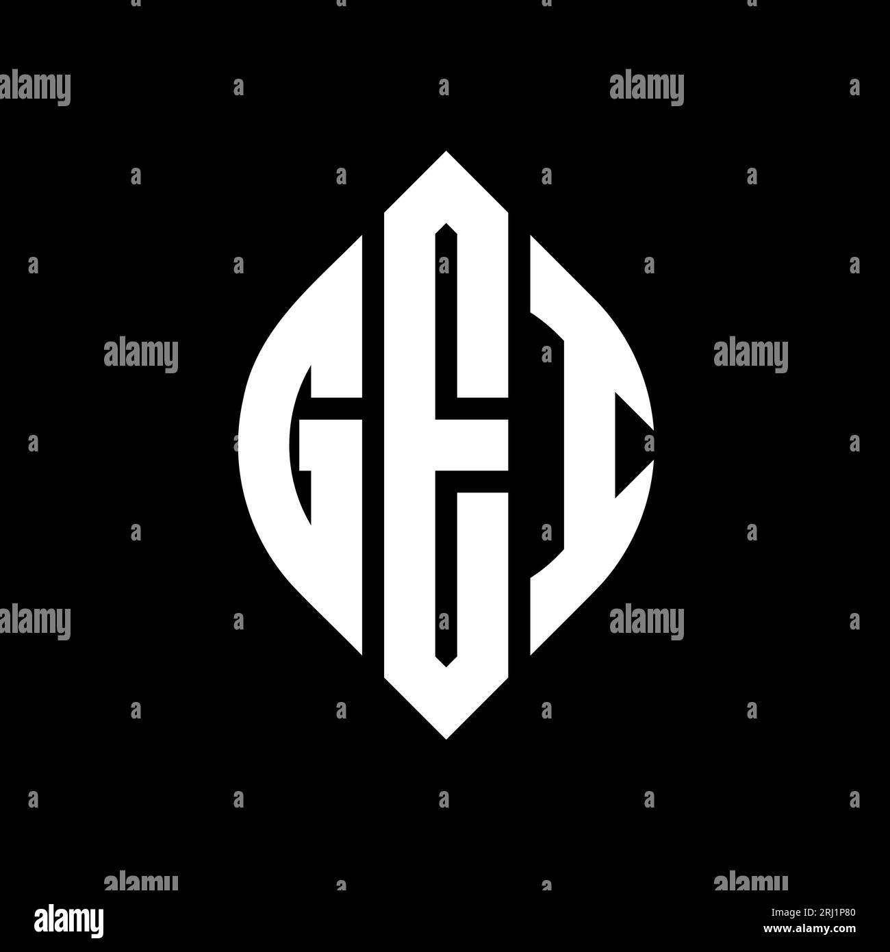 GEI circle letter logo design with circle and ellipse shape. GEI ...